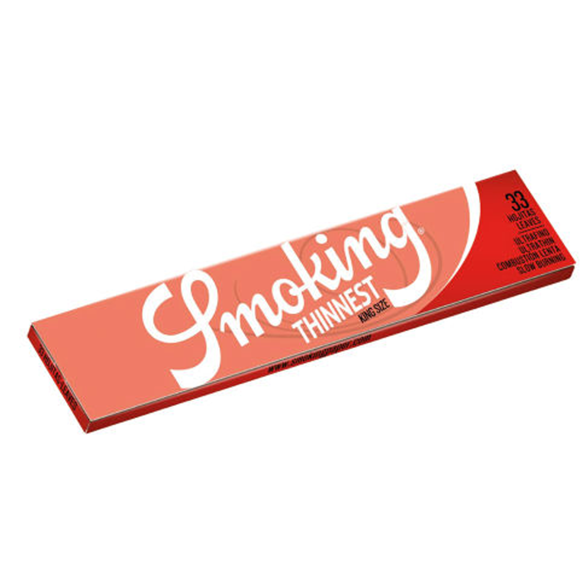 Smoking Thinnest Red King Size – ultradünnes Paper im FSC-Format